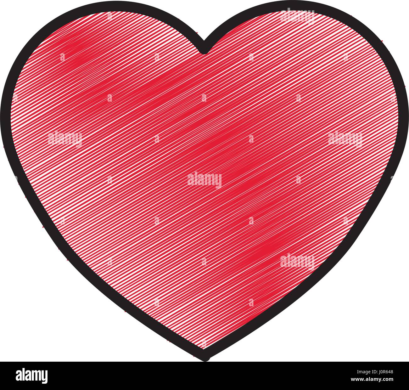 red beautiful romantic heart icon Stock Vector Image & Art - Alamy