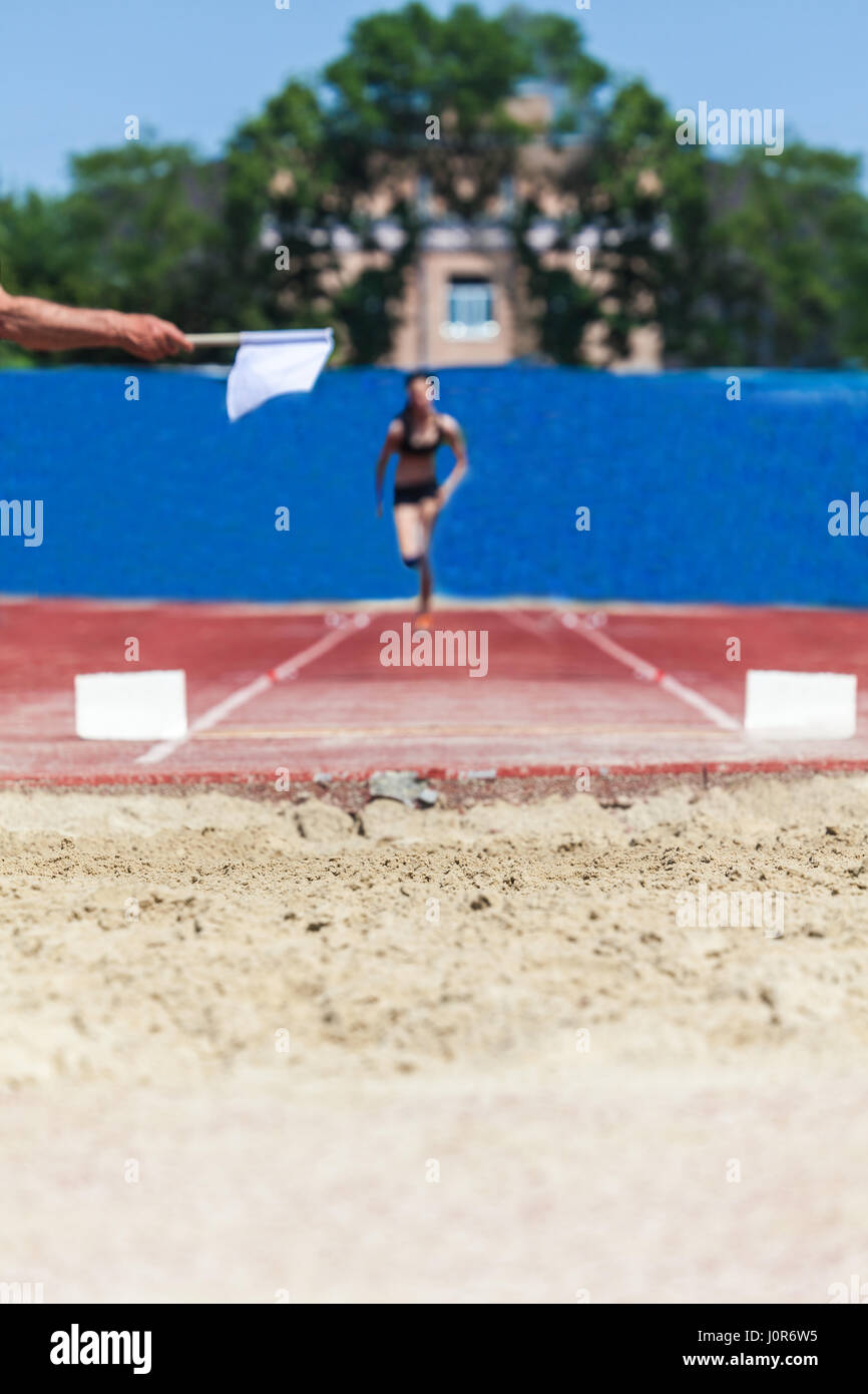 Female long jump athlete hi-res stock photography and images - Alamy
