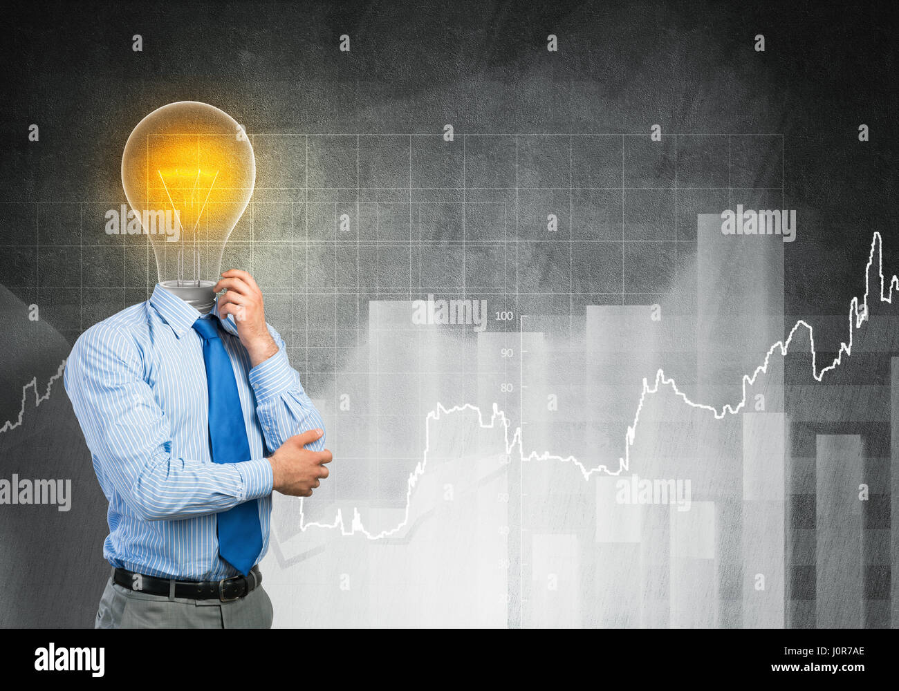Man thinking over his idea Stock Photo - Alamy