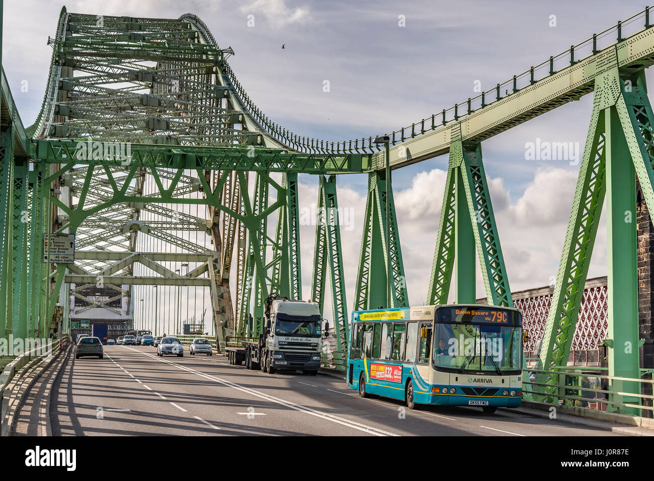 Queensway bridge Widnes Stock Photo - Alamy