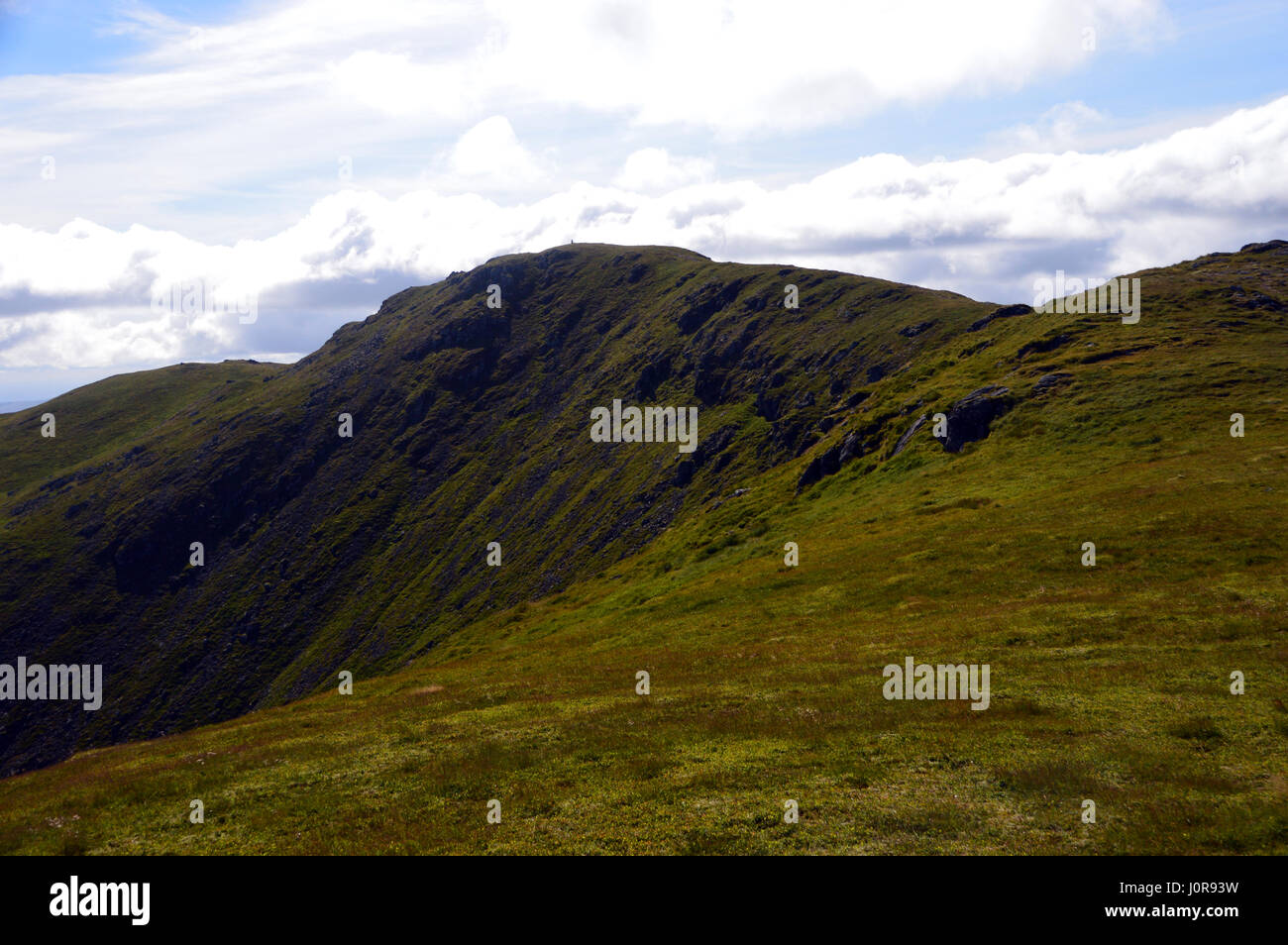 The Northern Ridge of the Scottish Mountain Corbett Ben Ledi from near ...