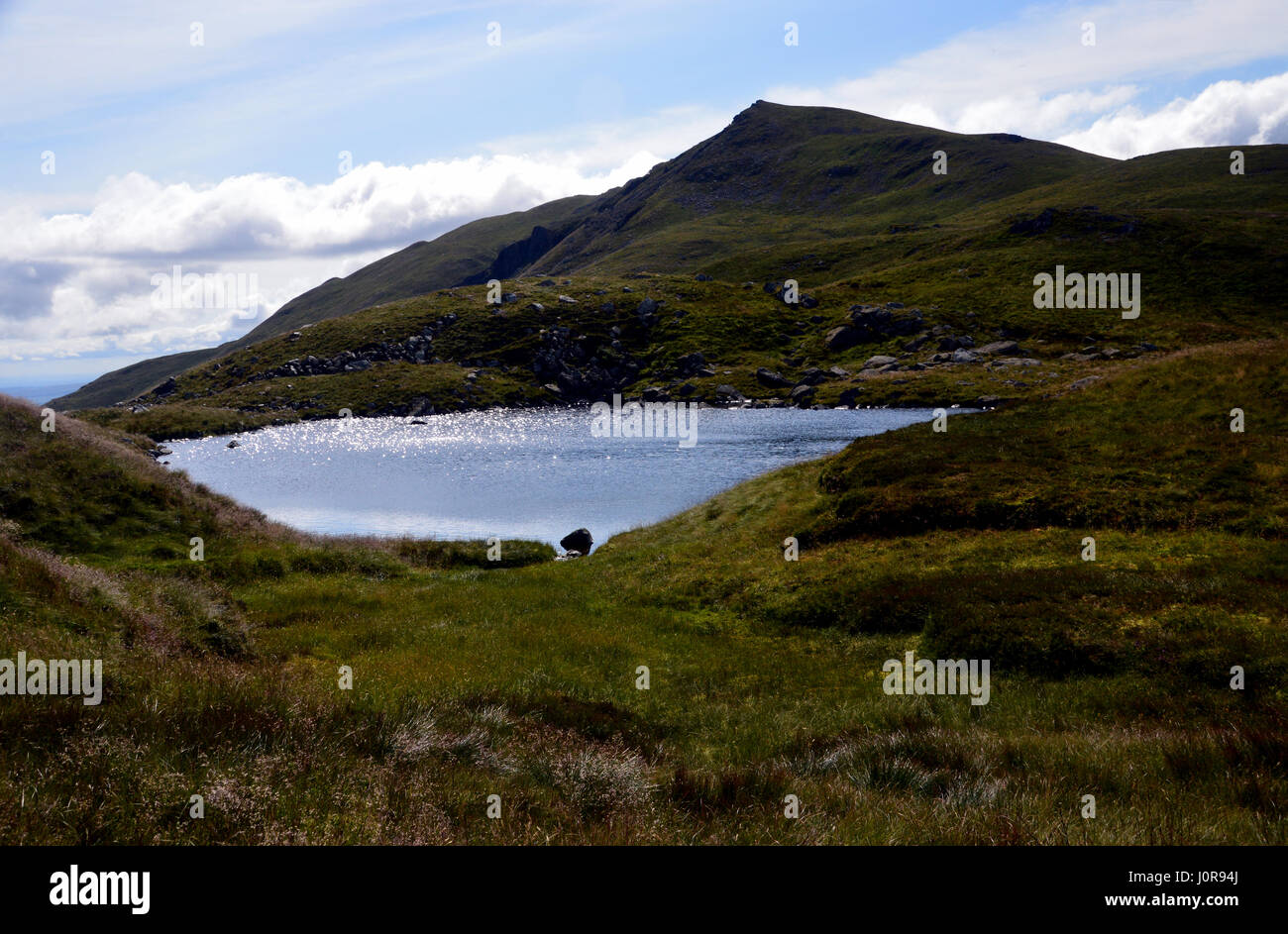 The Northern Ridge of the Scottish Mountain Corbett Ben Ledi from near ...