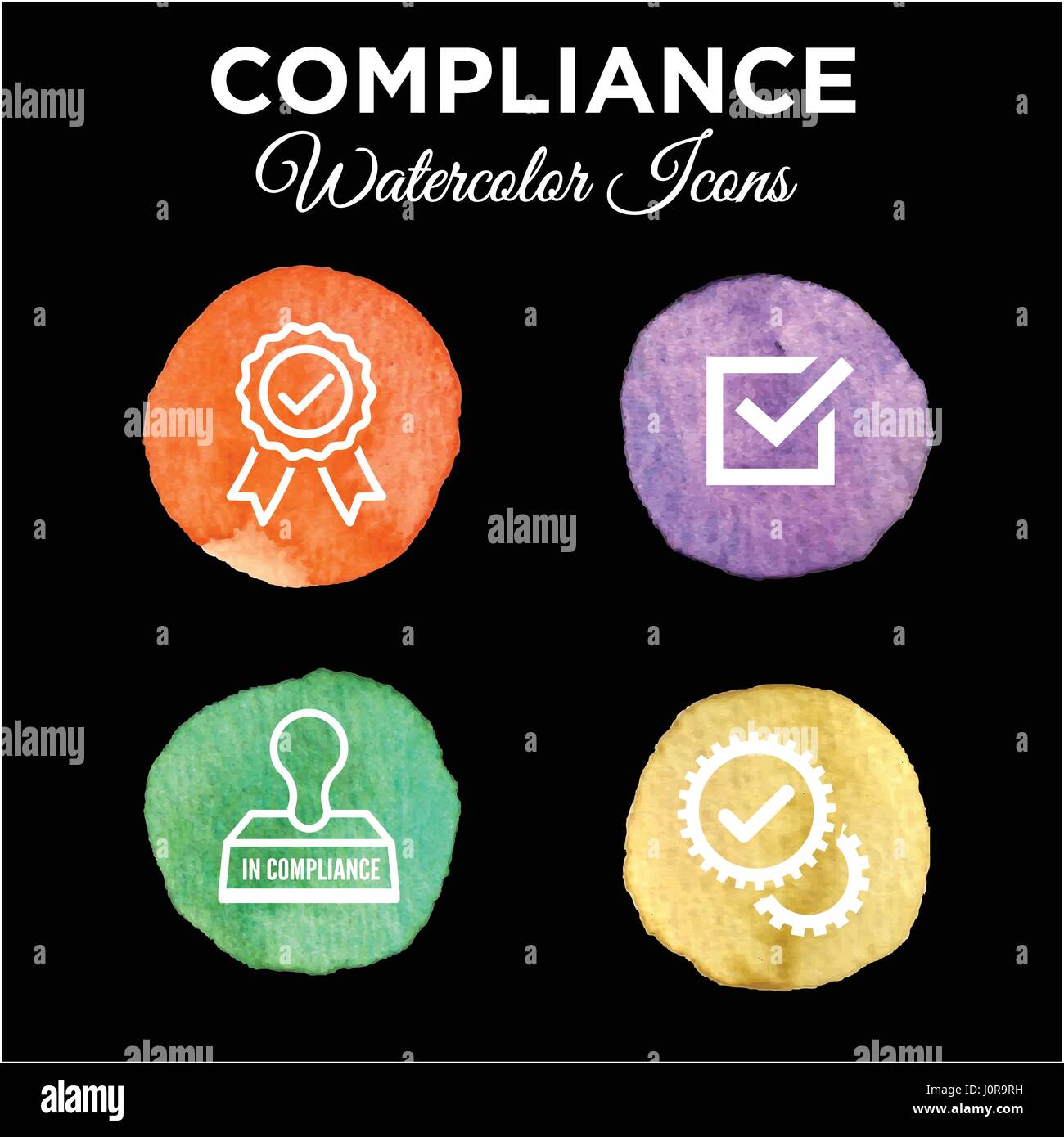 Verification compliance Stock Vector Images - Alamy