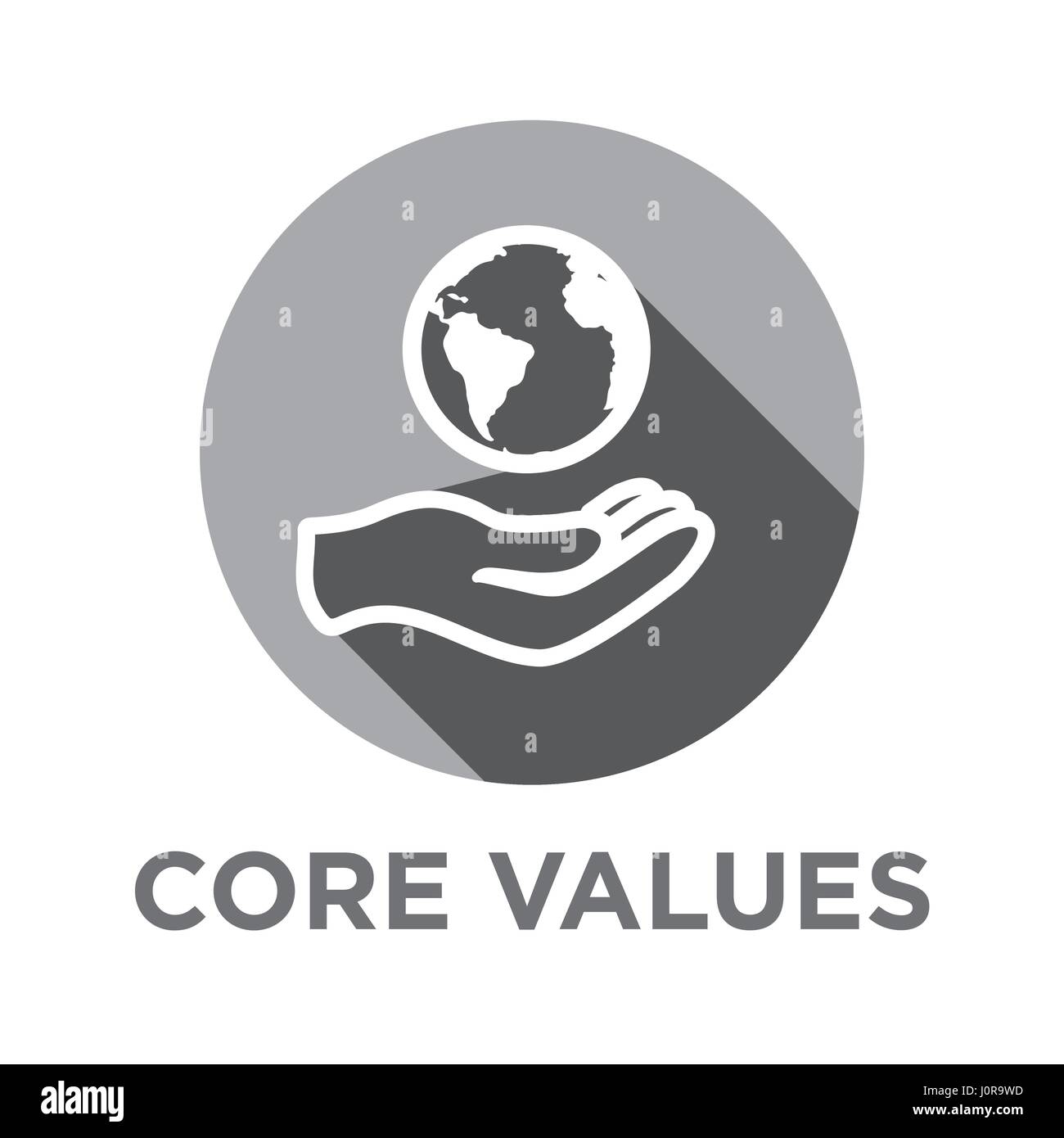Company Core Values Outline Icons for Websites or Infographics Stock ...