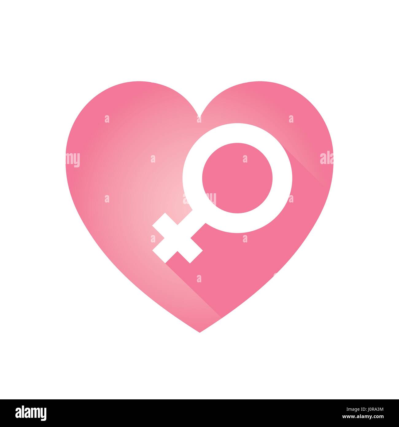 Colorful Women's Services Icon with Female Symbol Stock Vector Image ...