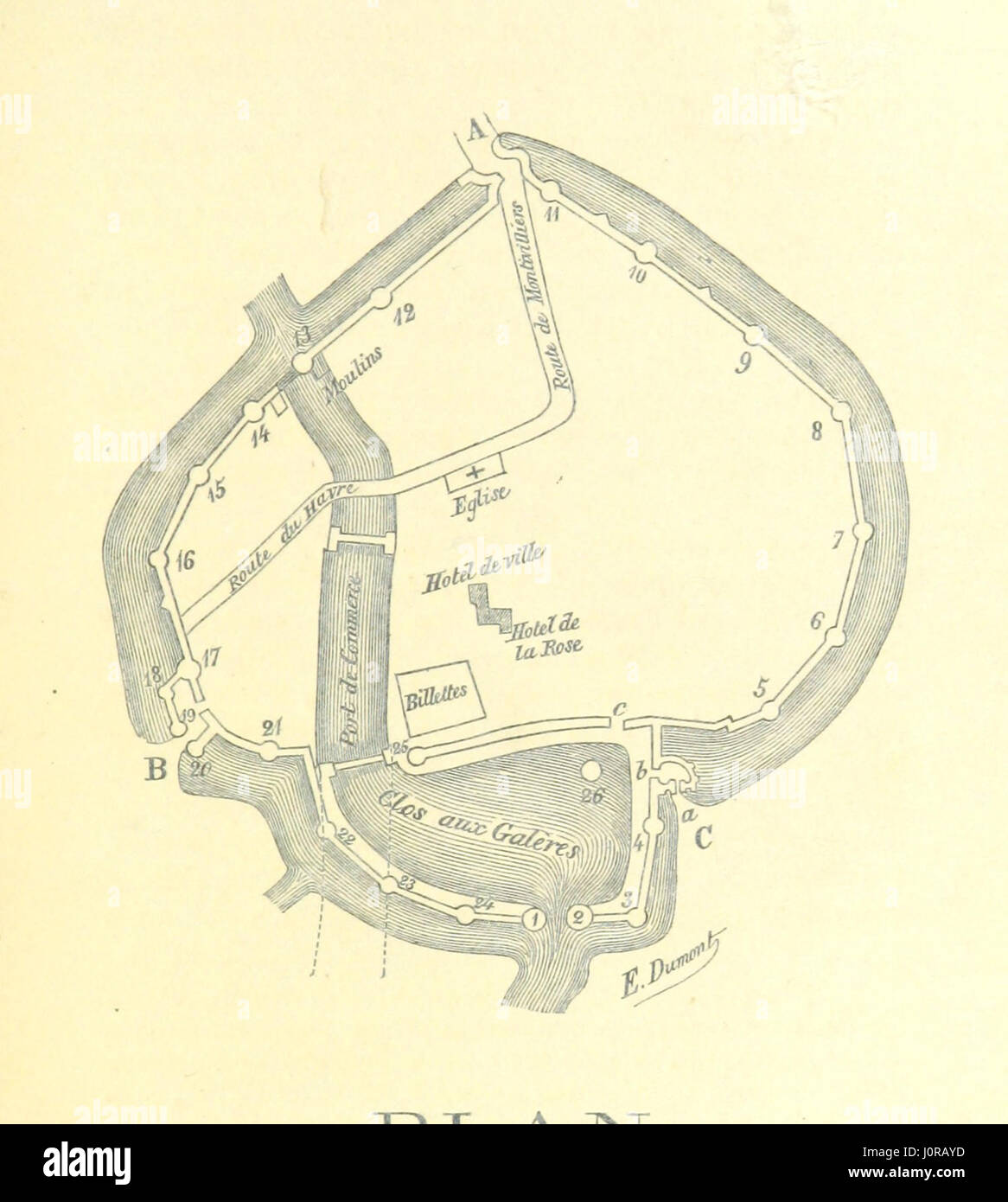 This historical account details the history of the city of Harfleur ...