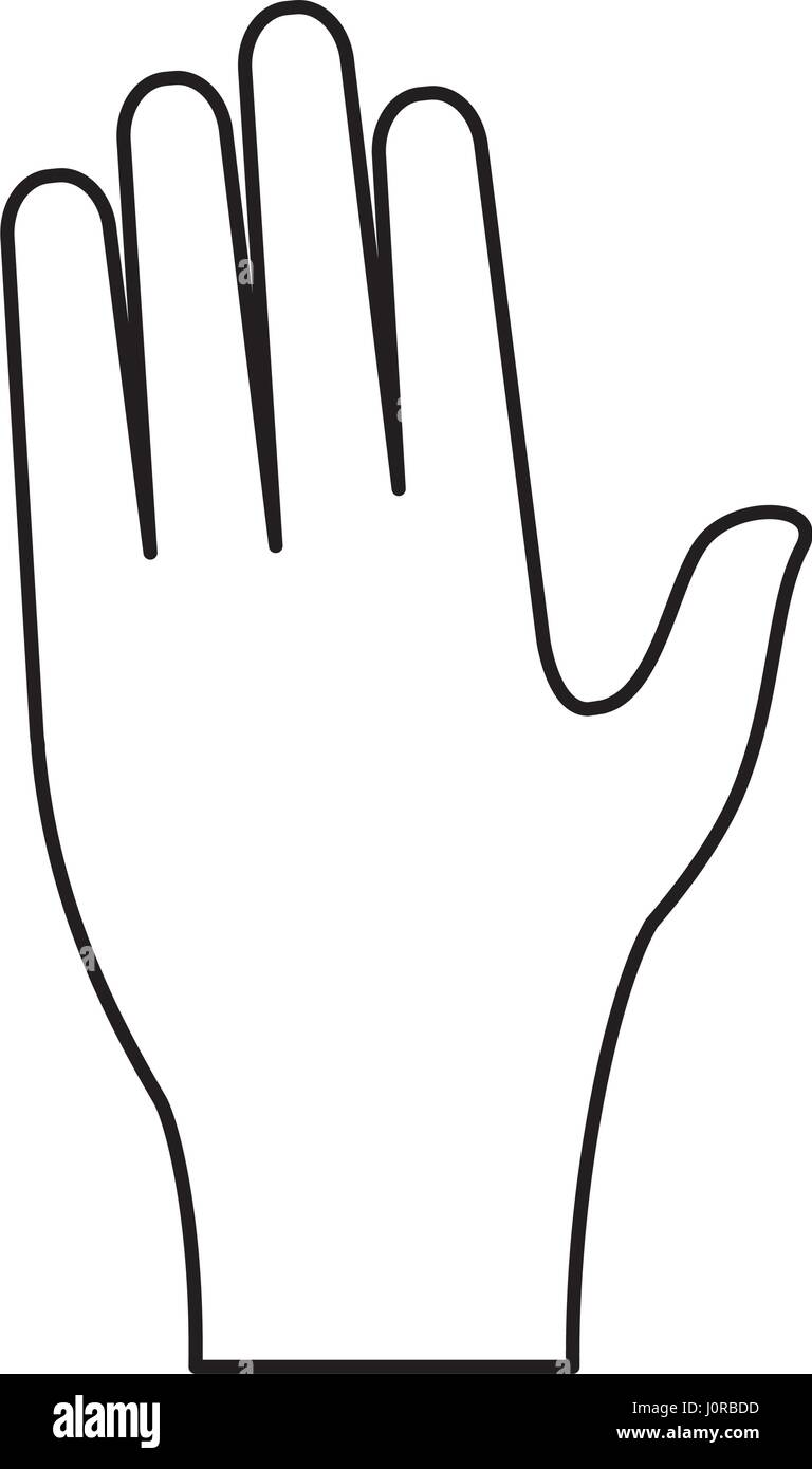 Human hand symbol Stock Vector Image & Art - Alamy