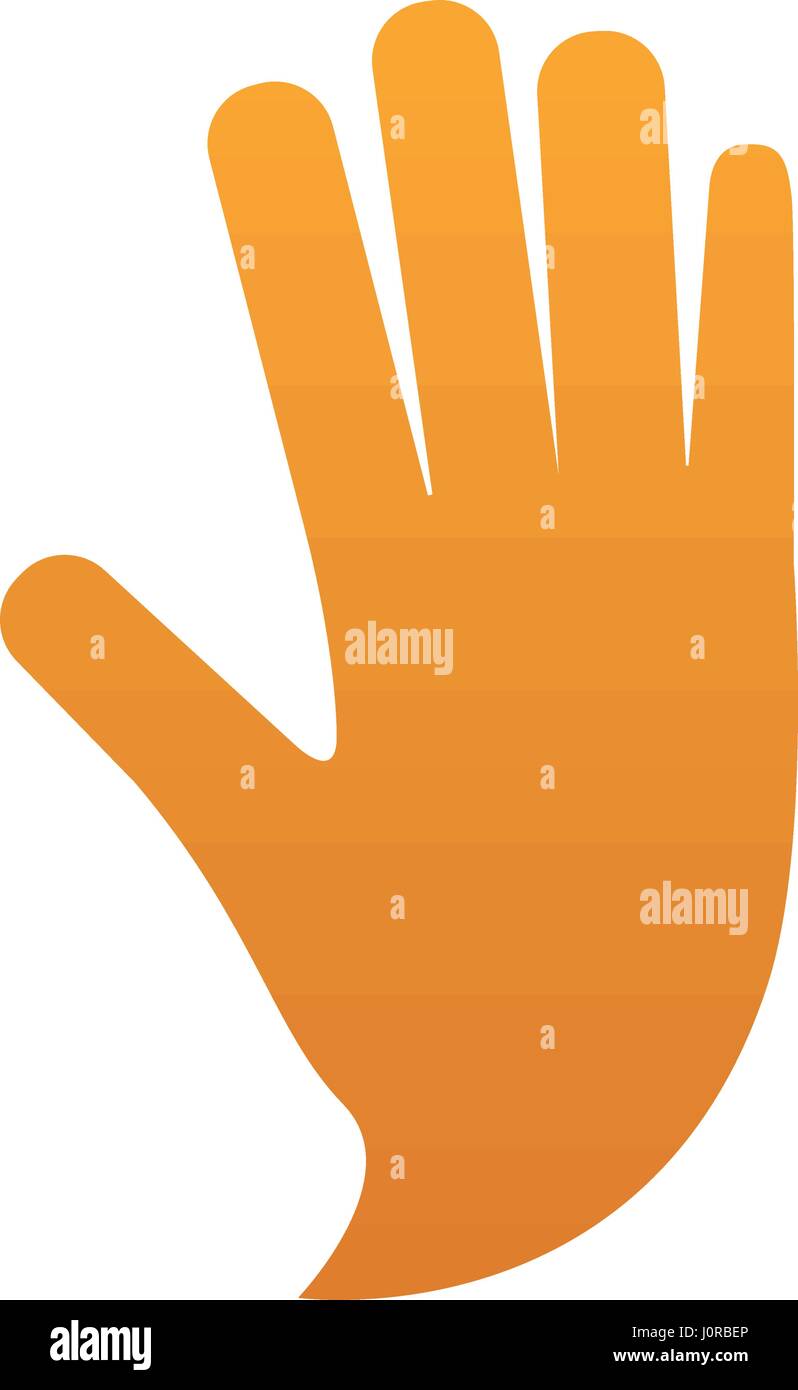 Human hand symbol Stock Vector Image & Art - Alamy