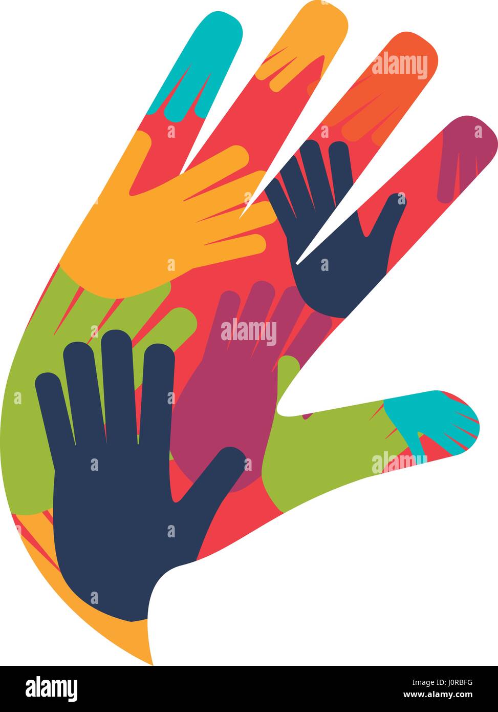 Human hands symbol Stock Vector Image & Art - Alamy