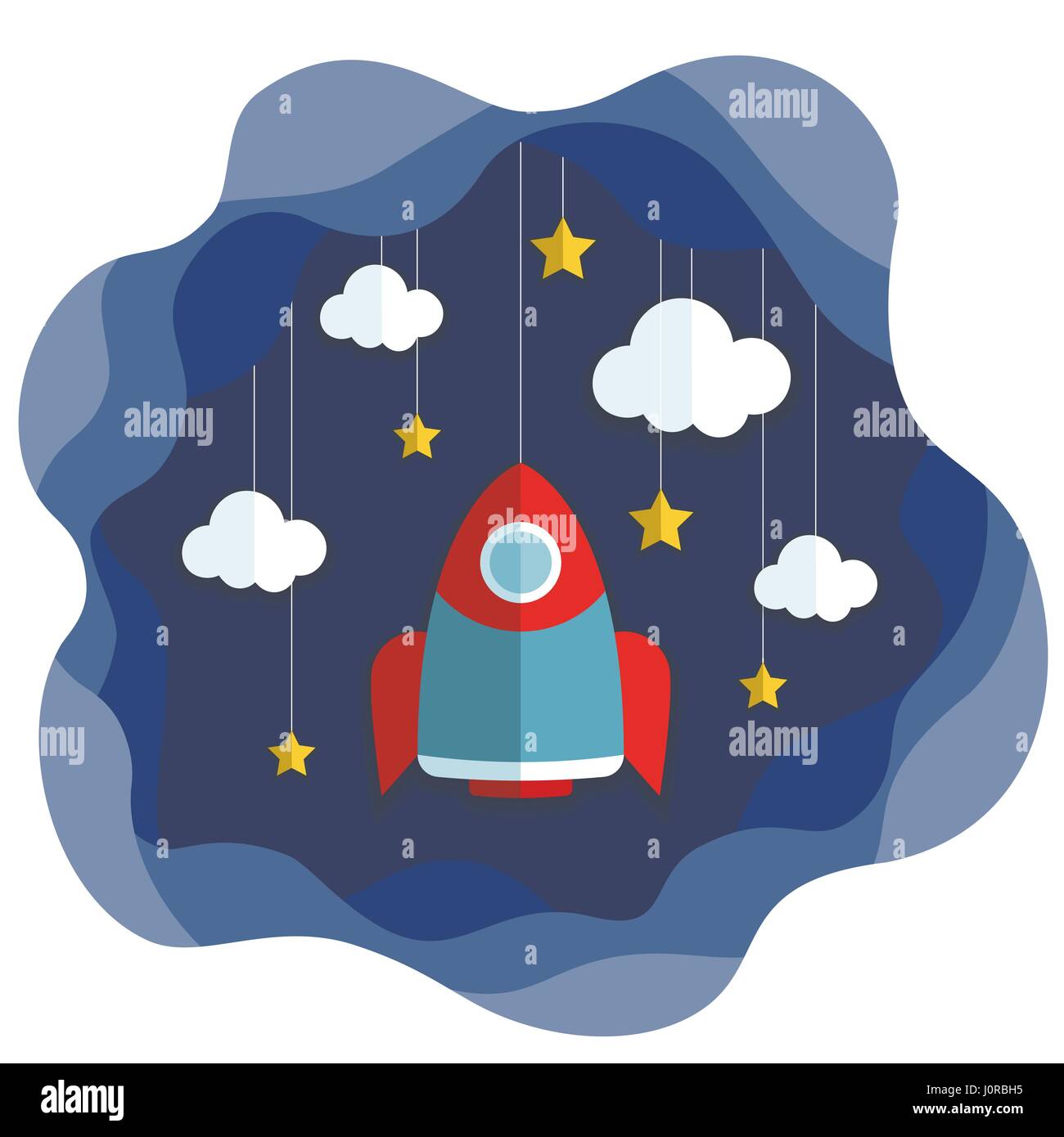 Astronaut in space craft Stock Vector Images - Alamy