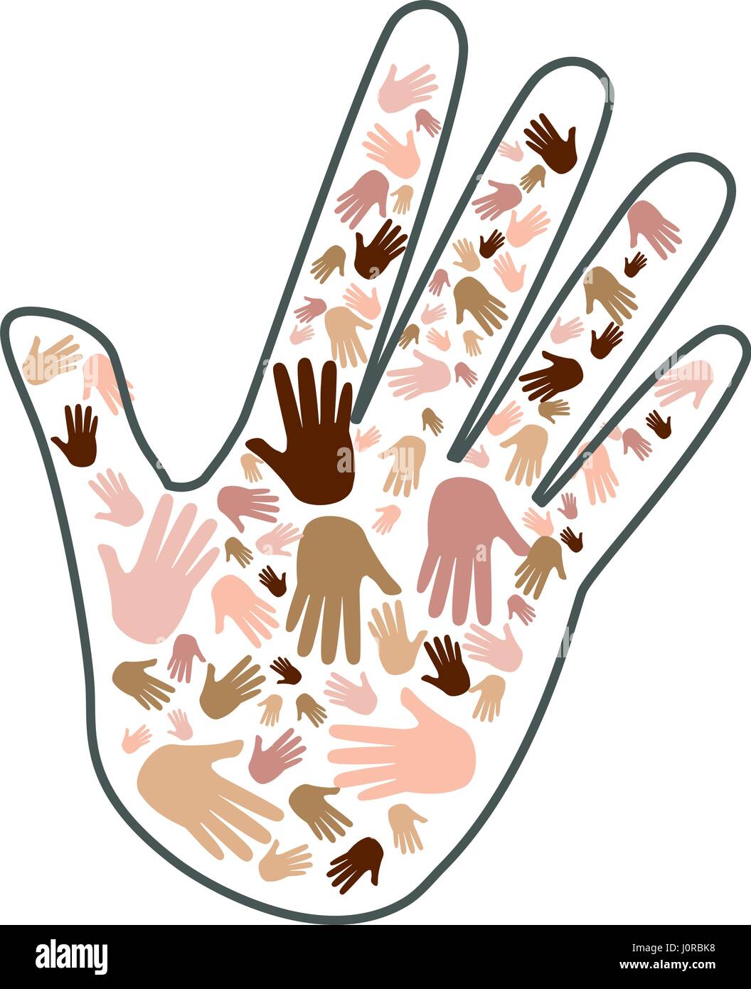 Human hands symbol Stock Vector Image & Art - Alamy