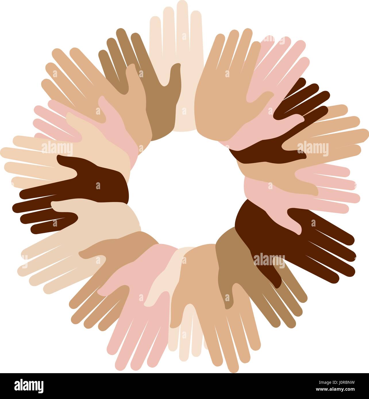 Human hands symbol Stock Vector Image & Art - Alamy