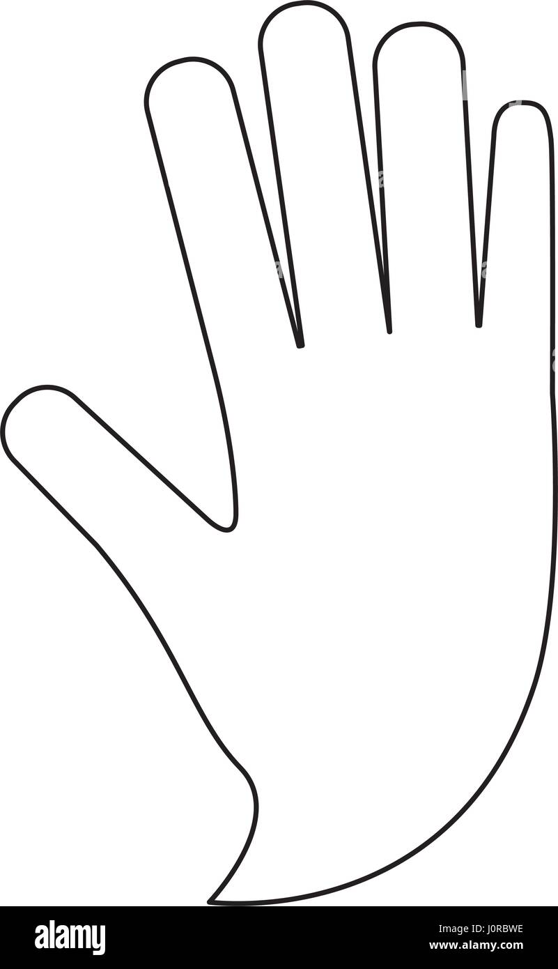 Human hand symbol Stock Vector Image & Art - Alamy