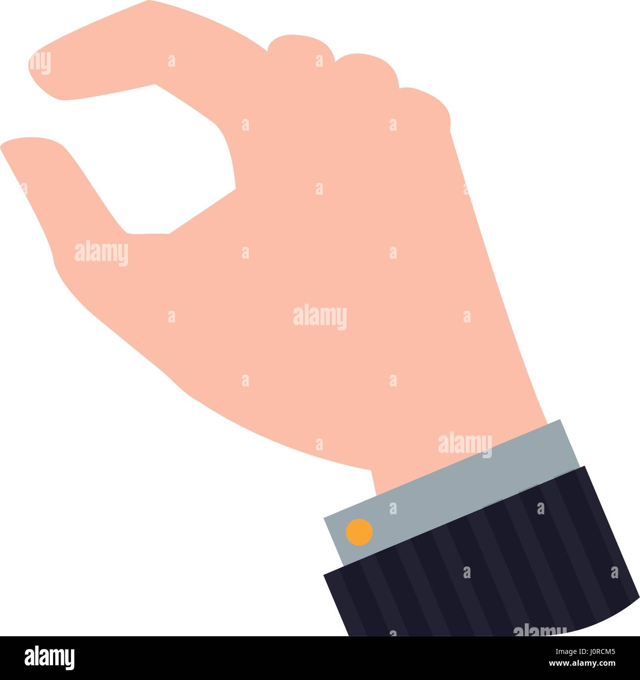 Hand touching pointing something Cut Out Stock Images & Pictures - Alamy