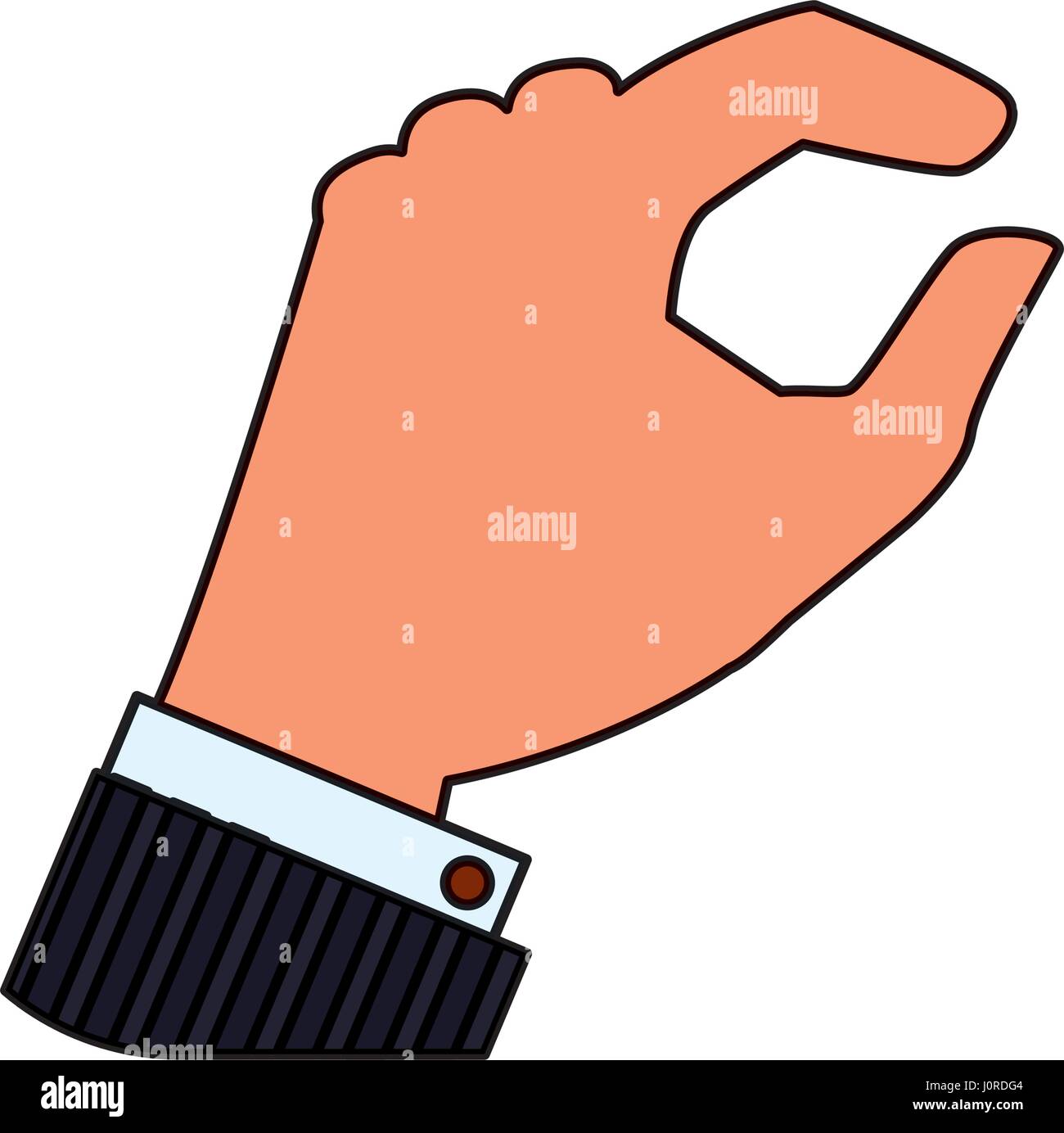 Hand touching something Stock Vector Image & Art - Alamy