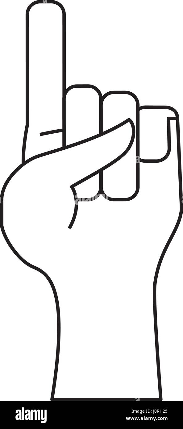Hand pointing up Stock Vector Image & Art - Alamy