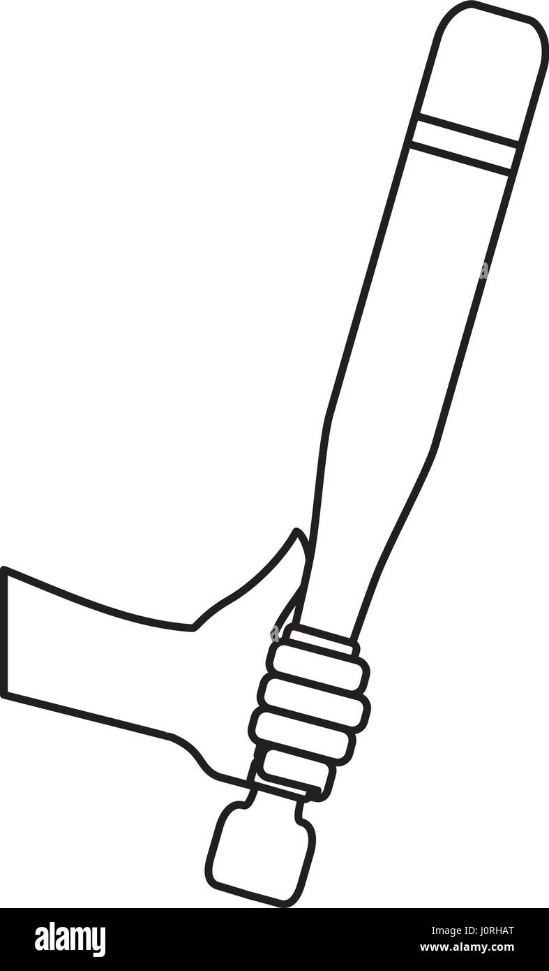 Baseball bat sport game Stock Vector Image & Art - Alamy