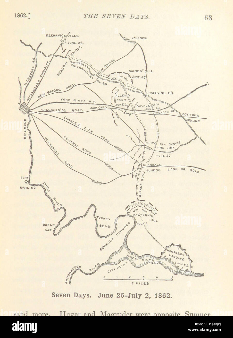 This image from 'A Bird's-Eye View of our Civil War' depicts key ...