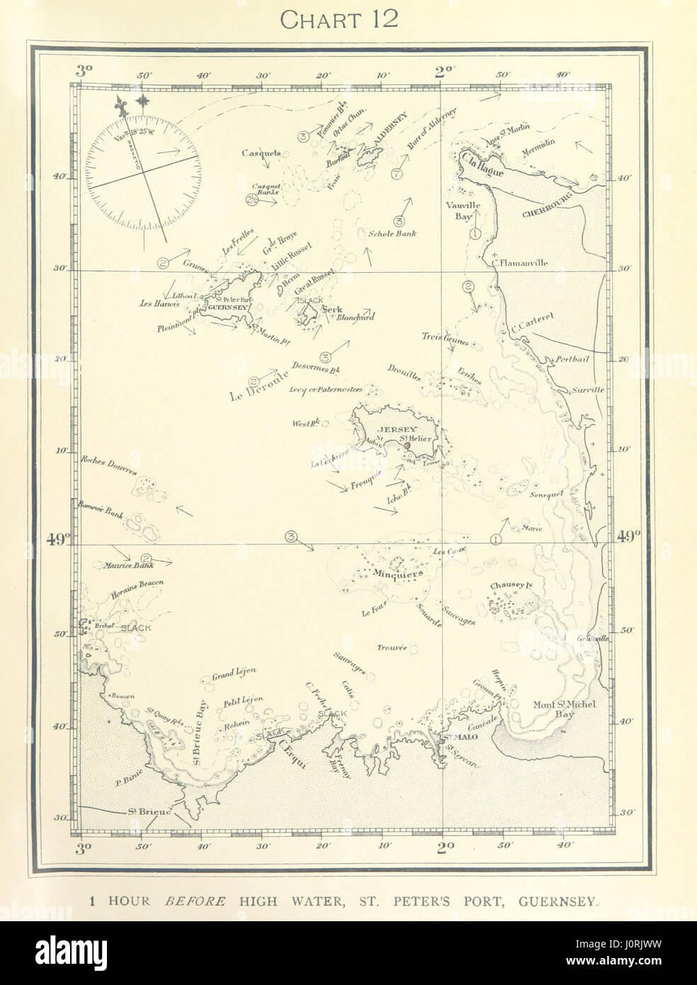 This image from page 33 of 'Twelve Charts of the Tidal Streams' depicts ...