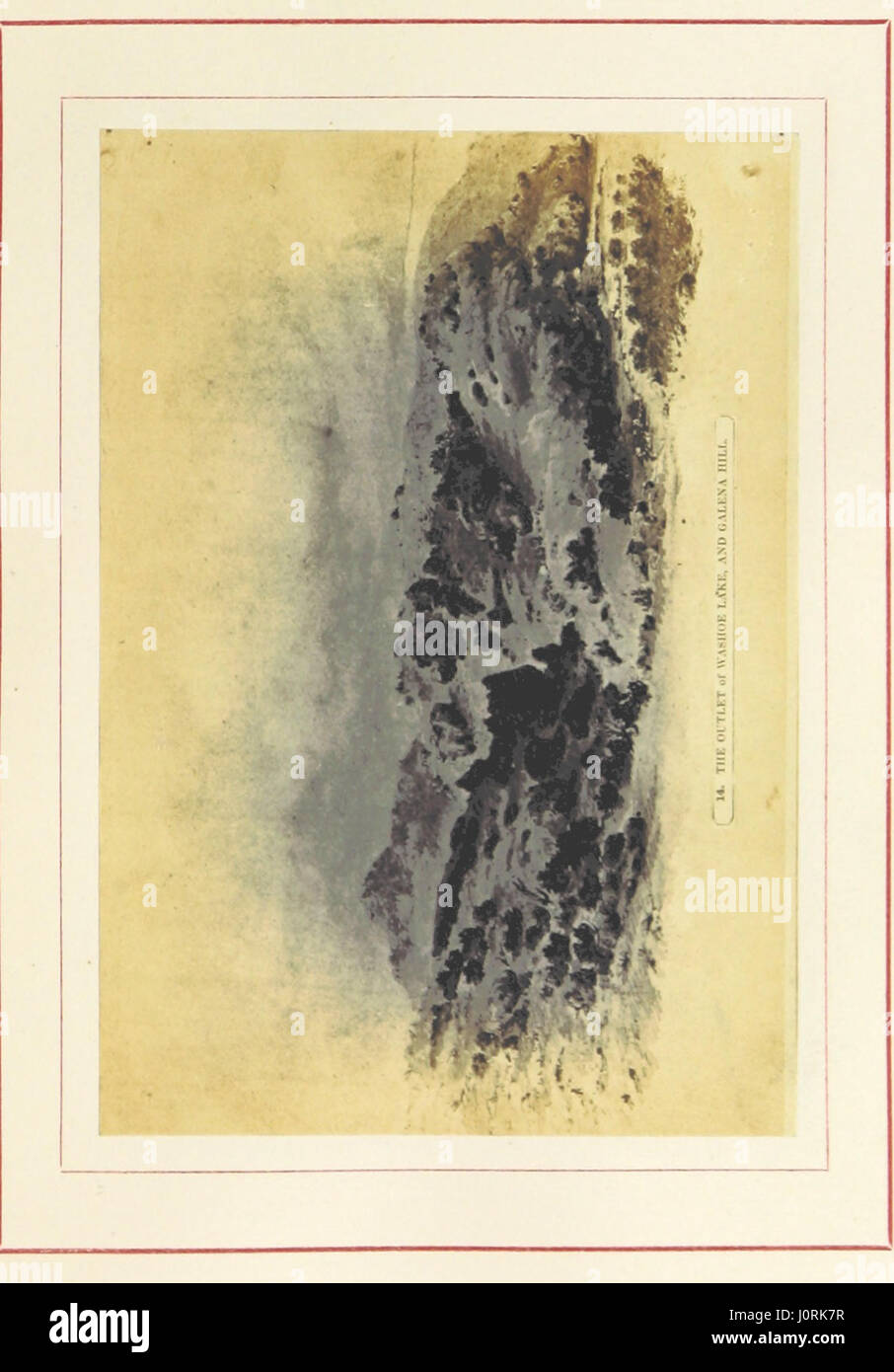 A collection of sketches and photographs depicting the Washoe Mining ...