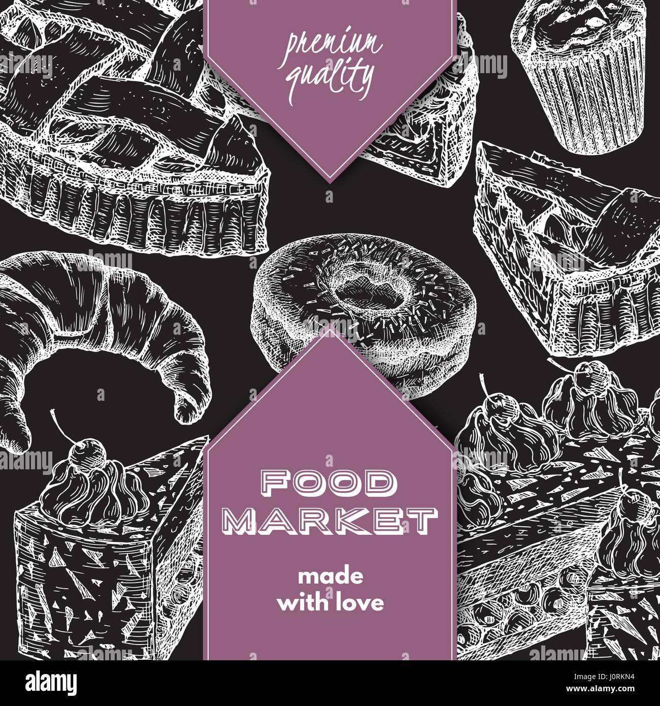 Old pie food shop Stock Vector Images - Alamy