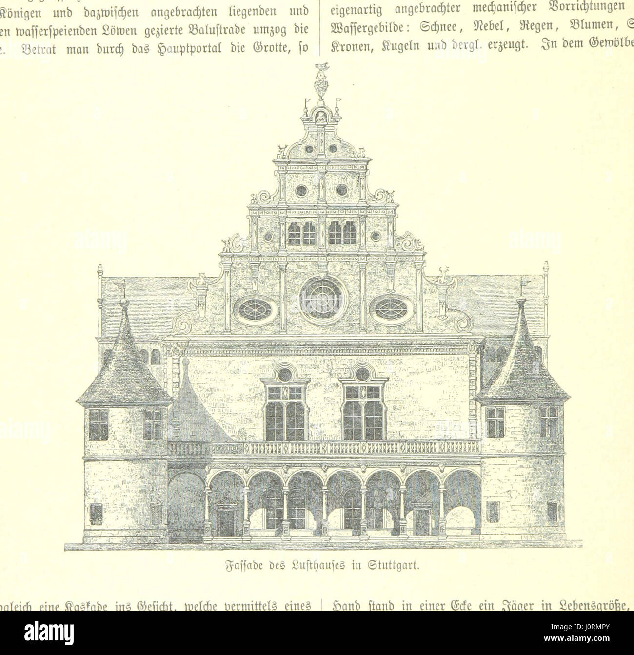 A collection of images depicting the historic aspects of Stuttgart ...