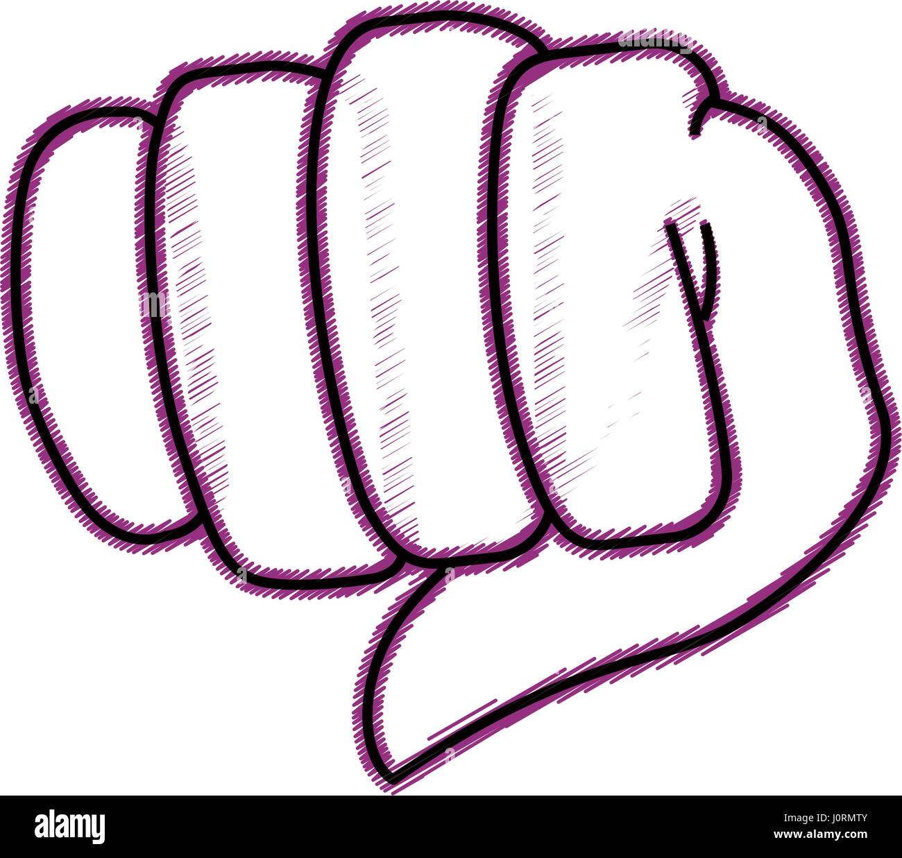 Fist hand symbol Stock Vector Image & Art - Alamy