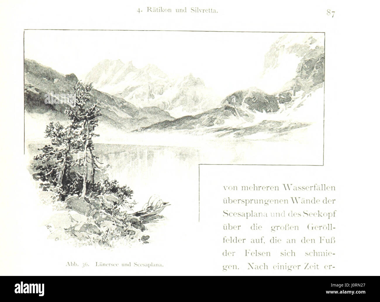An illustrated work on the Alps, focusing on the geography, natural ...