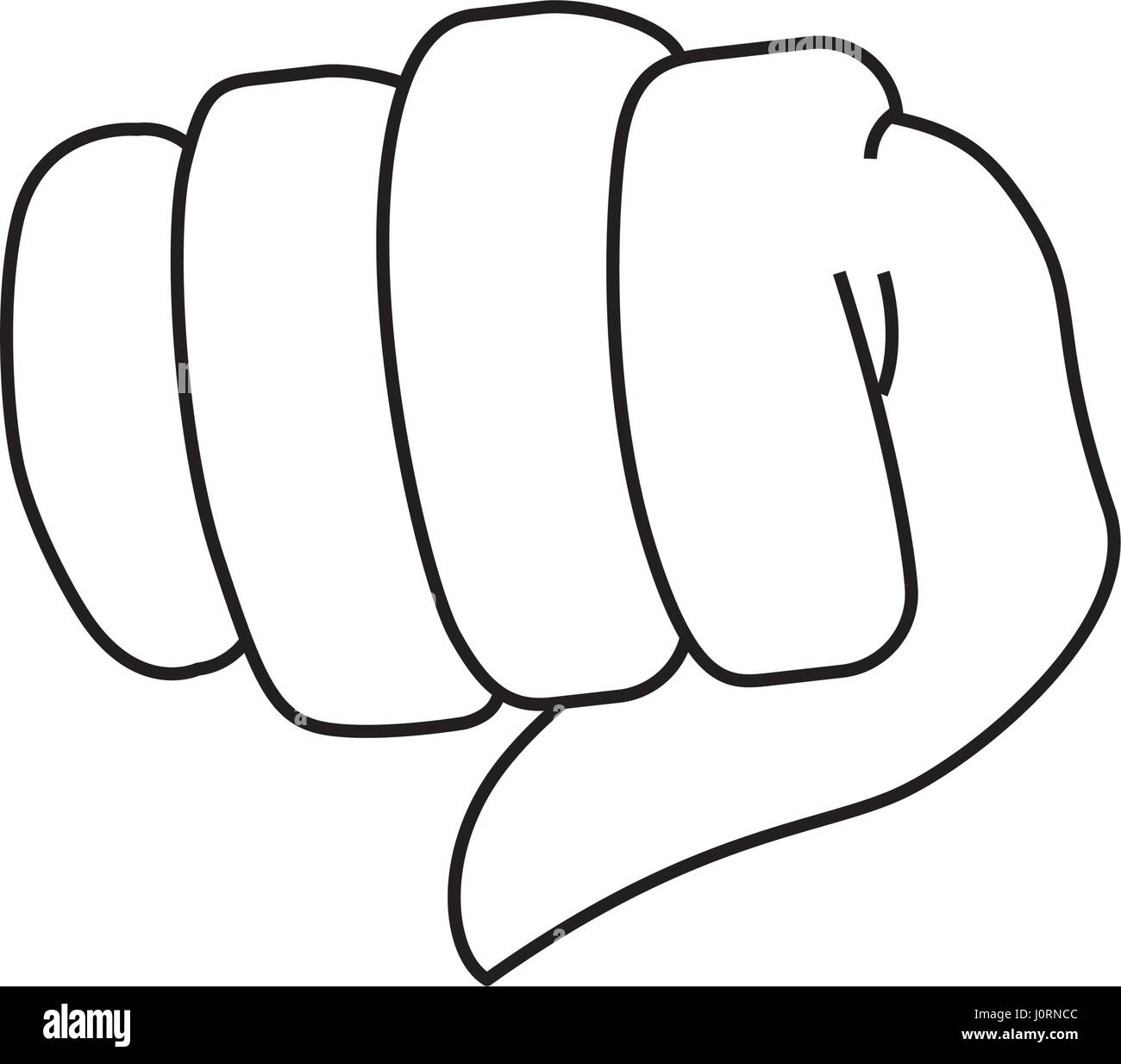 Fist hand symbol Stock Vector Image & Art - Alamy