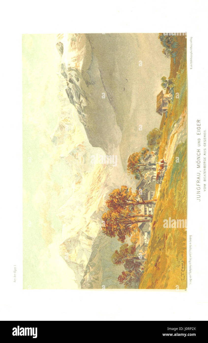A descriptive work on the Alps, providing visual depictions and details ...