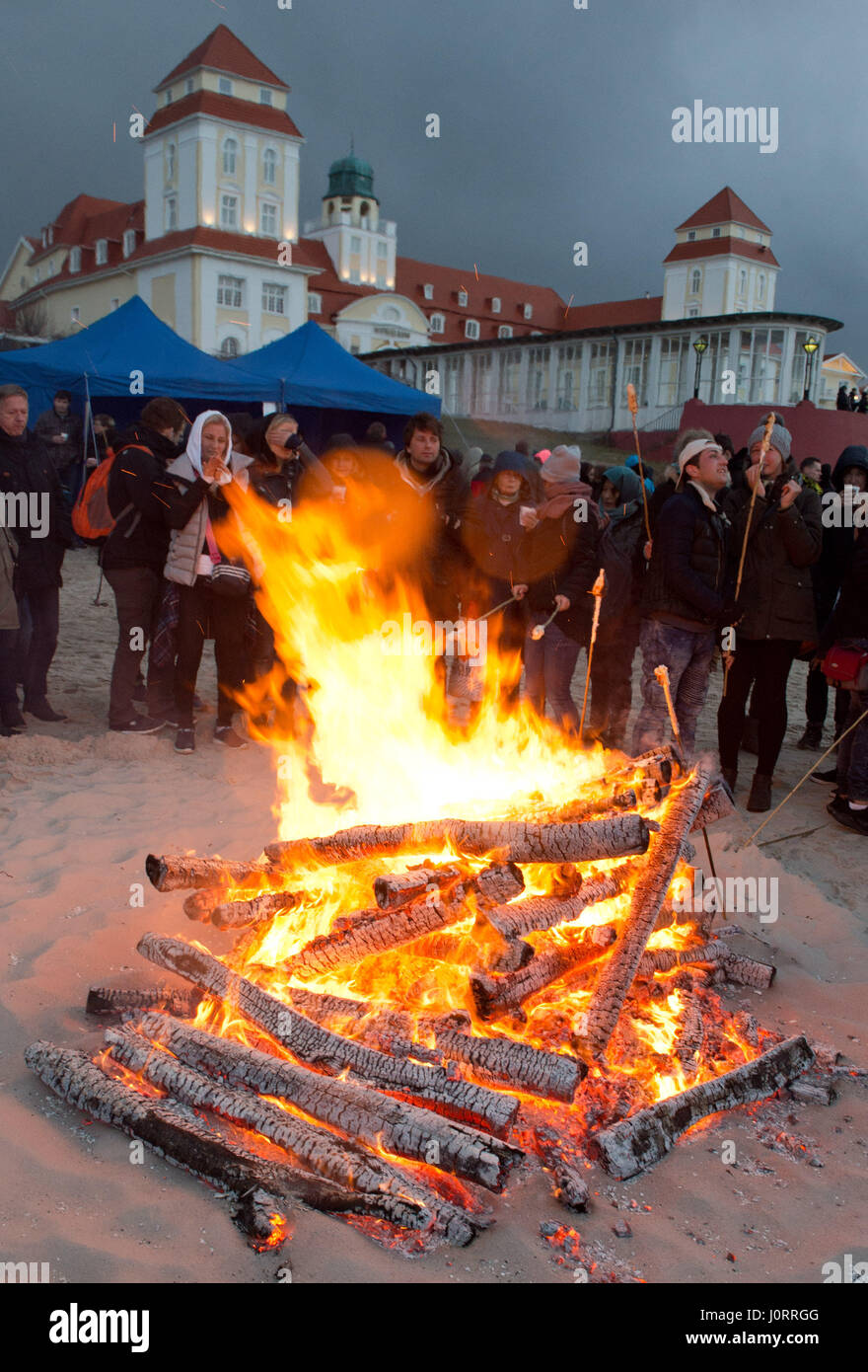 Easter island fire hi-res stock photography and images - Alamy