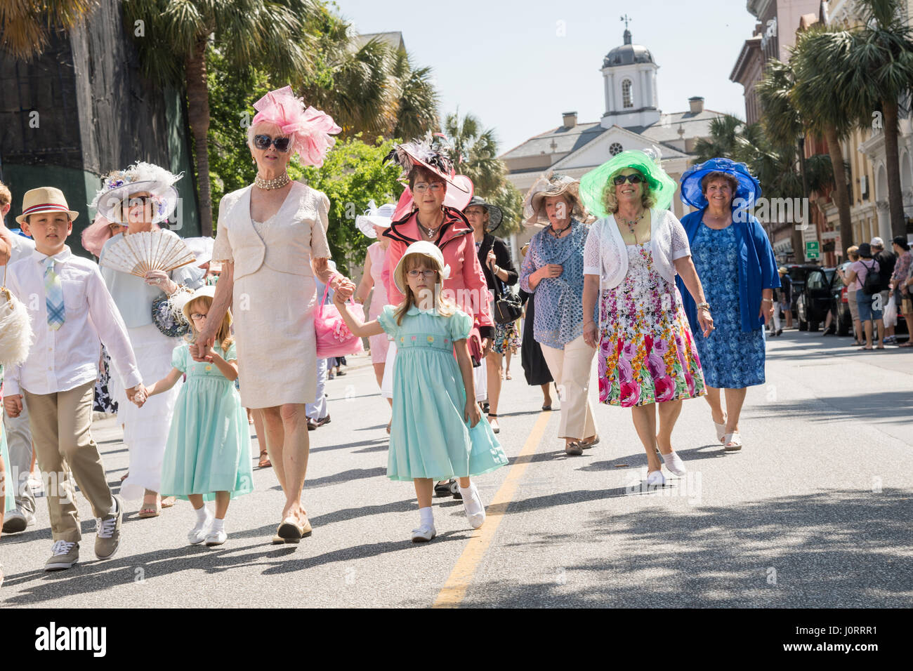 Charleston, South Carolina, USA. 15th Apr, 2017. A group of women ...