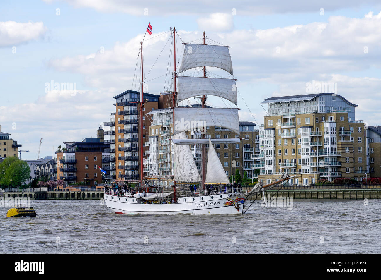 London, England, UK. 15th Apr, 2017. The fleet of Tall Ships Parade of ...