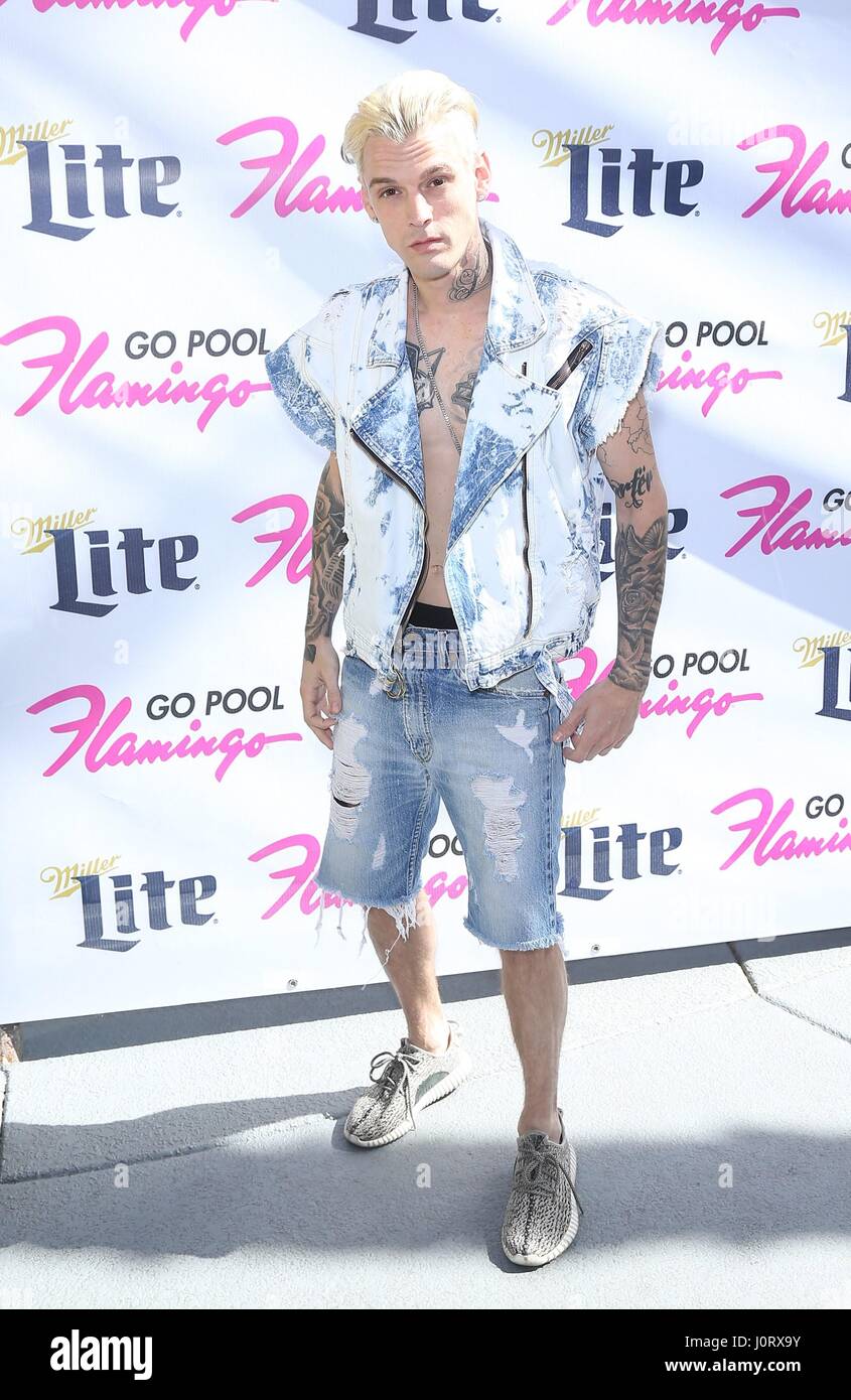 Las Vegas, NV, USA. 15th Apr, 2017. Aaron Carter in attendance for ...