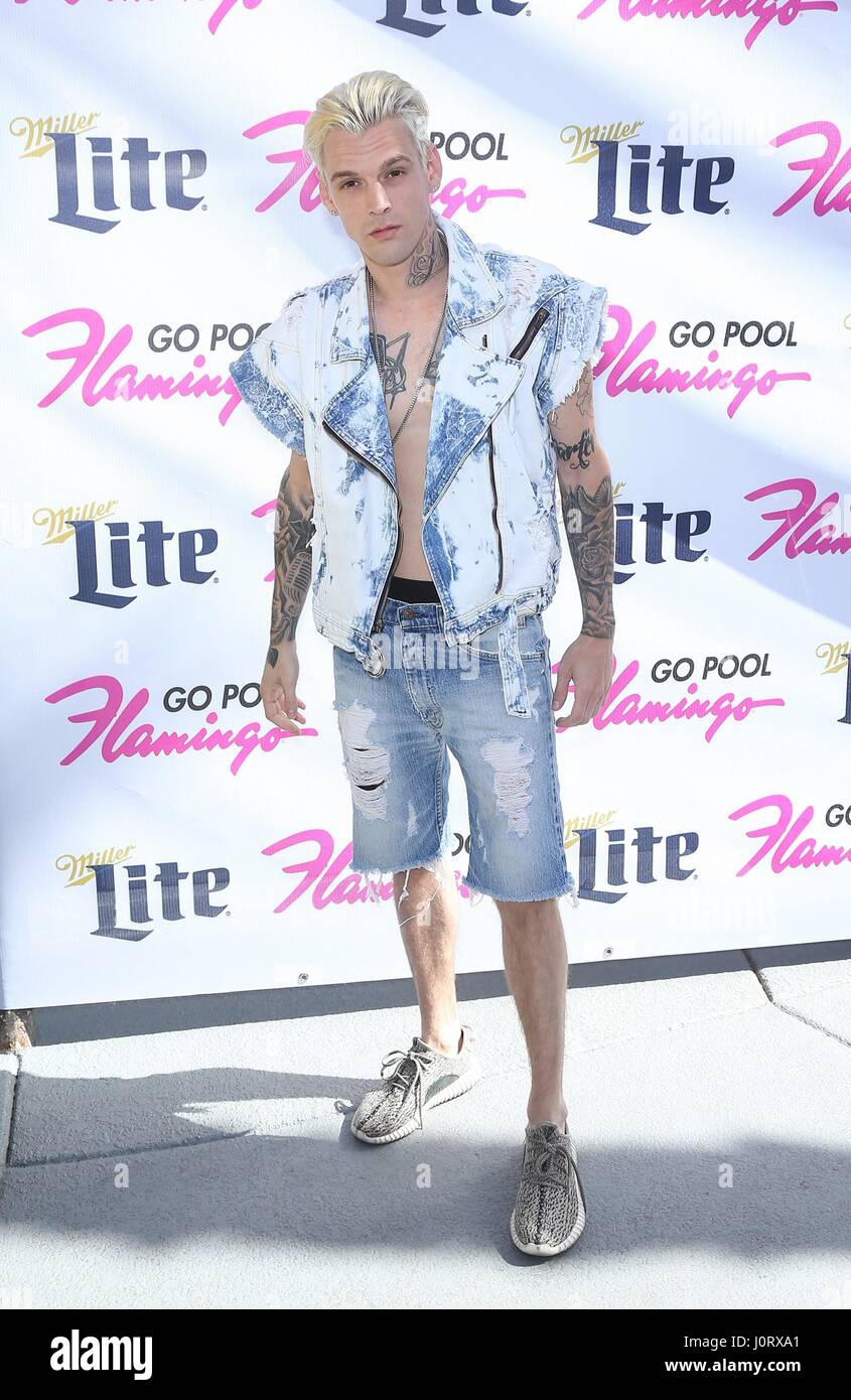 Las Vegas, NV, USA. 15th Apr, 2017. Aaron Carter in attendance for ...
