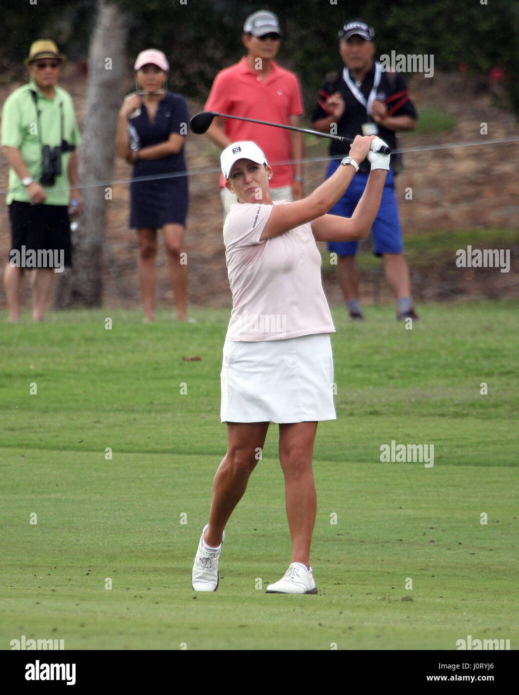 April 15, 2017 - Cristie Kerr hits from the 13th fairway during action ...