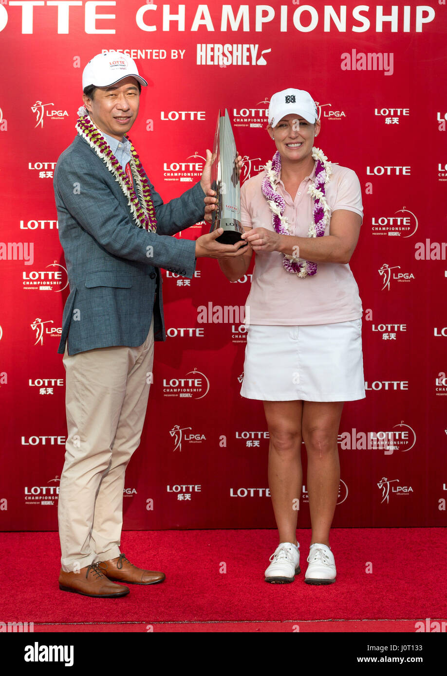 April 15, 2017: during the final round of the LPGA LOTTE Championship ...