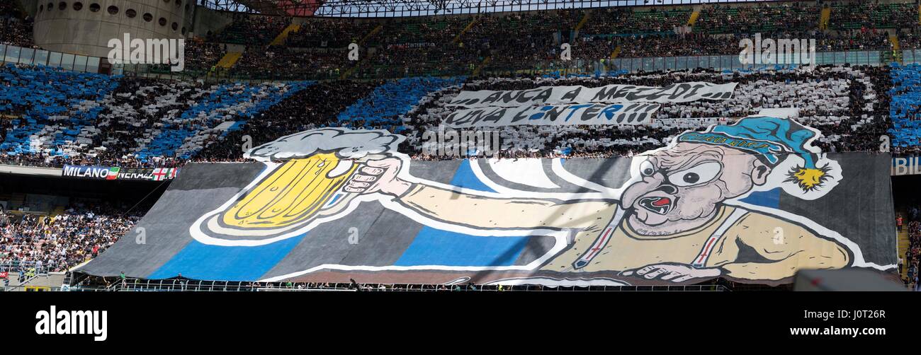 Inter fans, APRIL 15, 2017 - Football / Soccer : Italian "Serie A ...