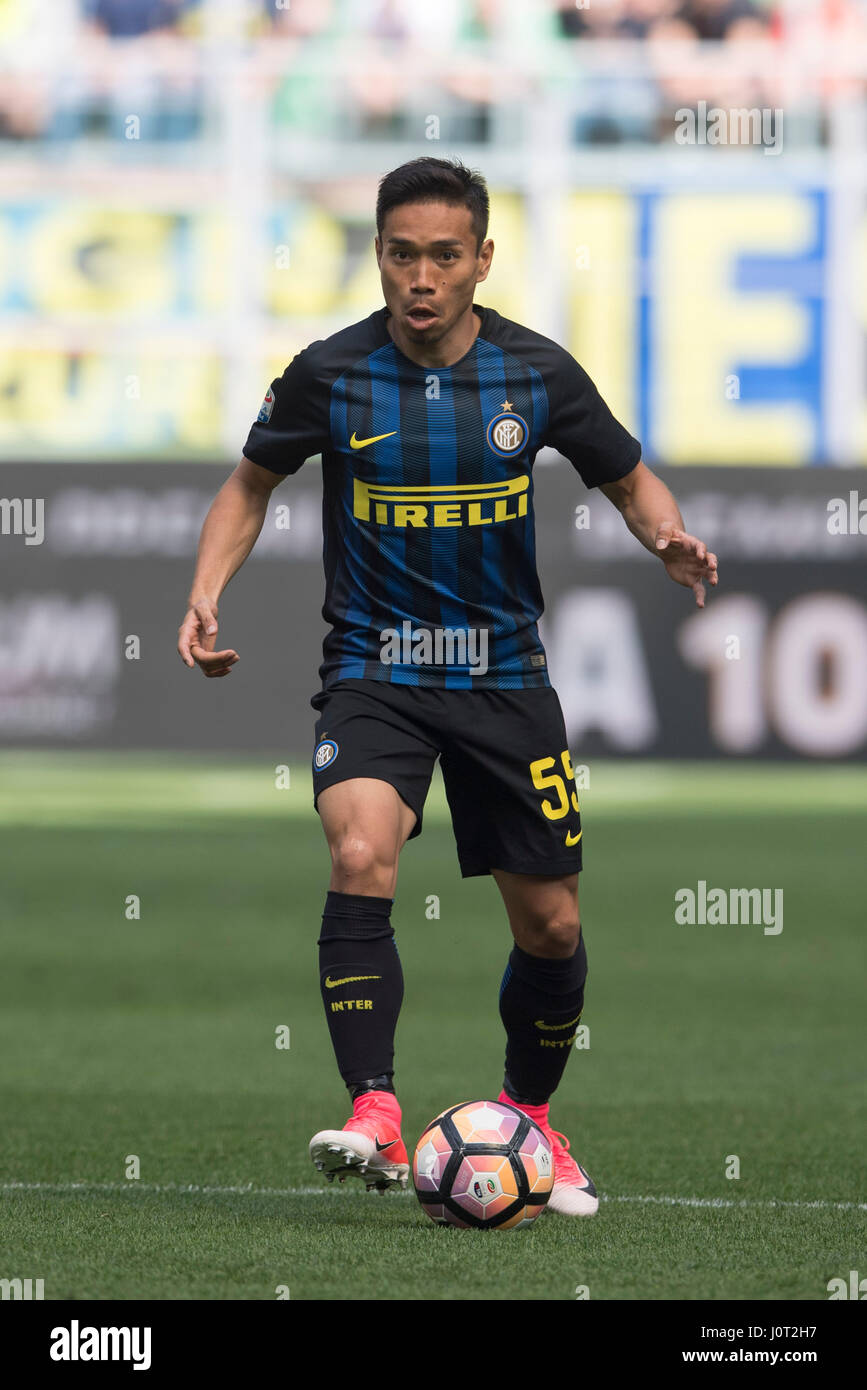 Milan, Italy. 15th Apr, 2017. Yuto Nagatomo (Inter) Football/Soccer ...