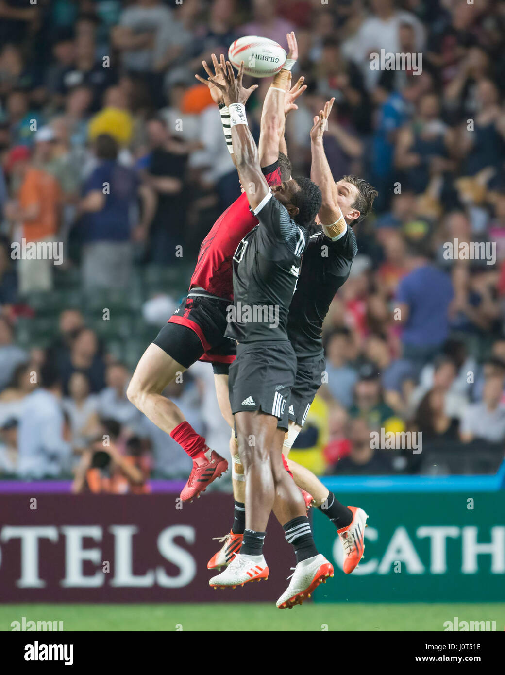 Hong Kong, China. 07th Apr, 2017. Owen Jenkins (Wales, 5) and New ...