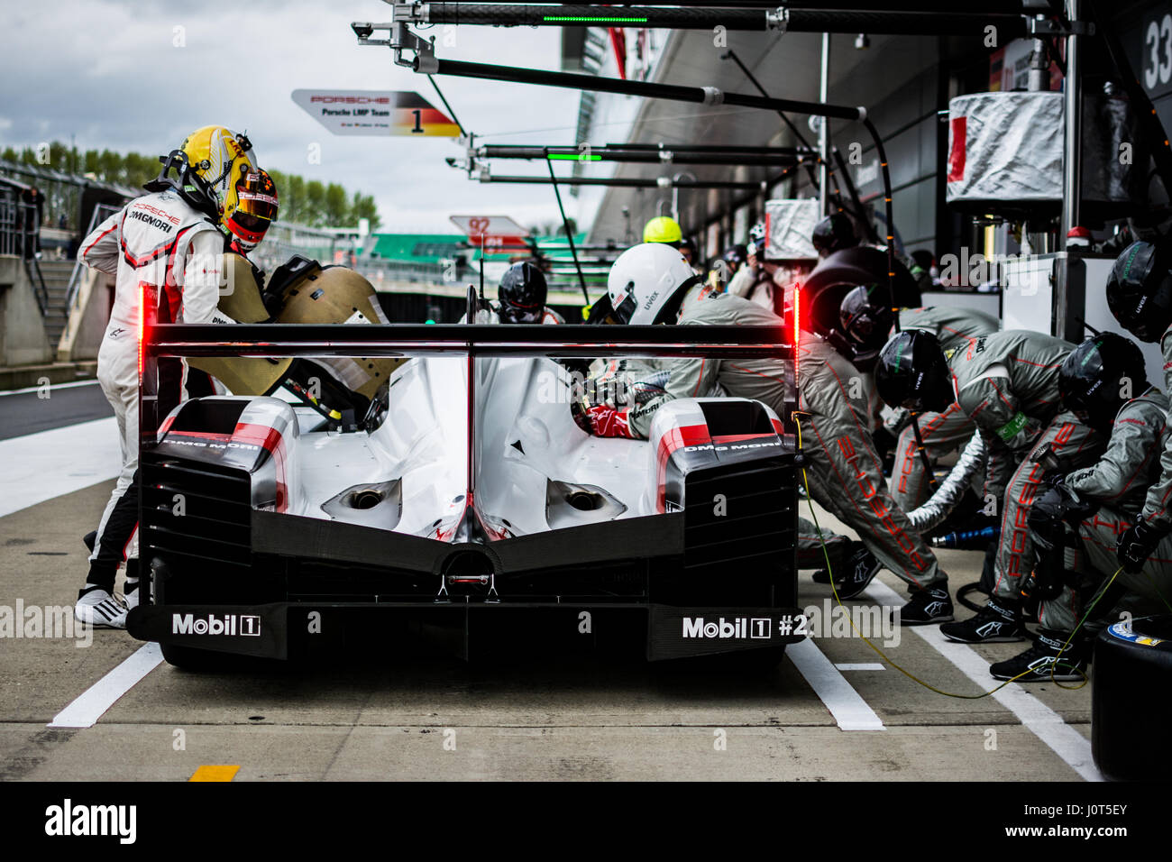 Towcester, Northamptonshire, UK. 16th Apr, 2017. FIA WEC racing team ...