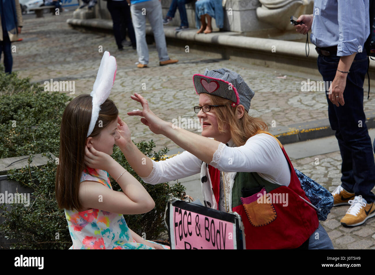 New York, USA. 16th Apr, 2017. The Annual Easter Bonnet Parade in New ...