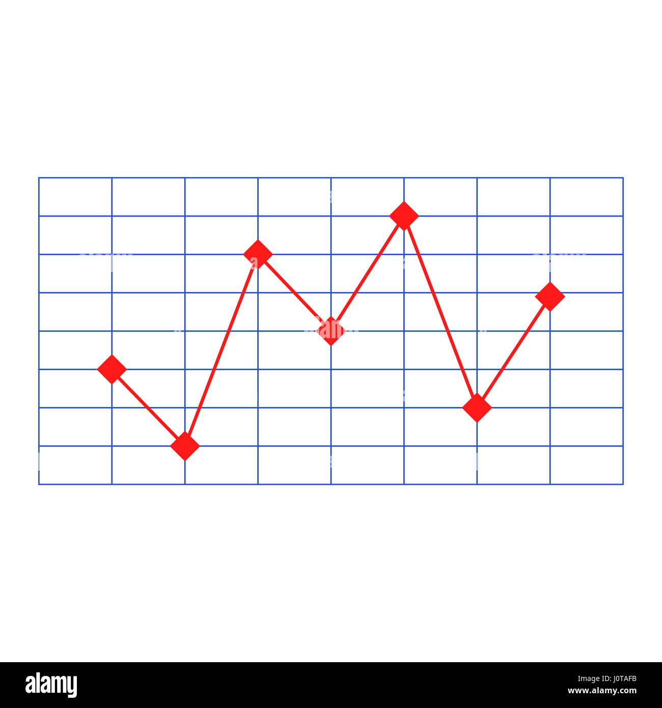Business schedule vector. Graph color chart on grid net illustration ...