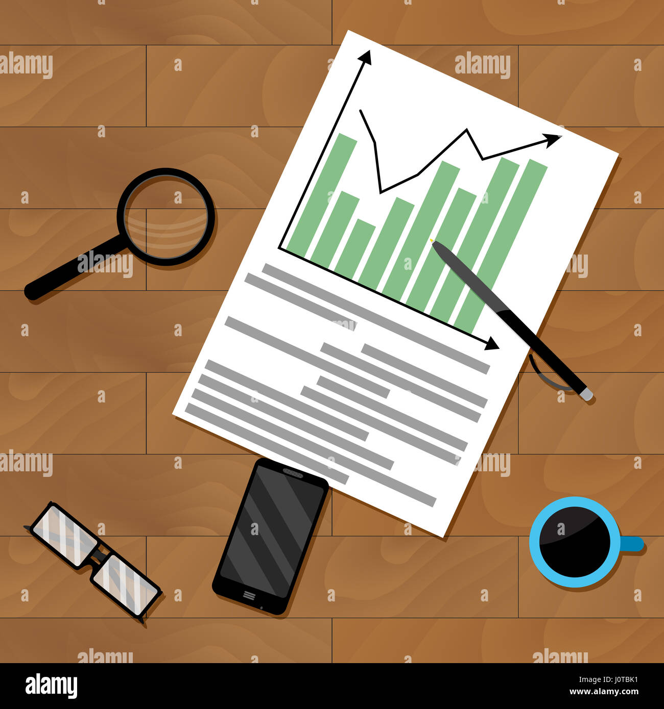Infochart strategy paperwork, vector financial organization chart ...
