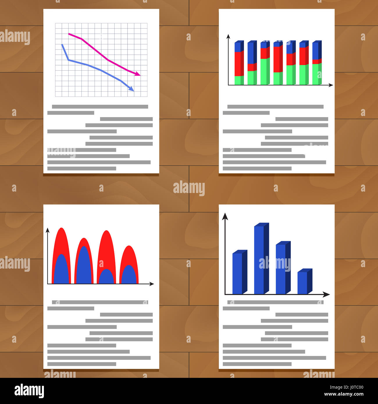 Data analytics infographic set hi-res stock photography and images - Alamy