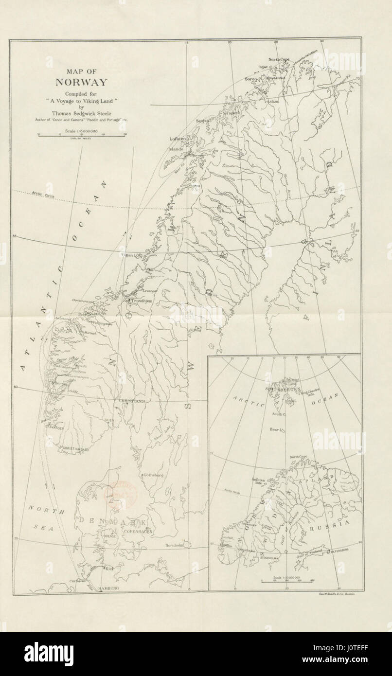 This illustrated travel account, 'A Voyage to Viking-Land,' details the ...