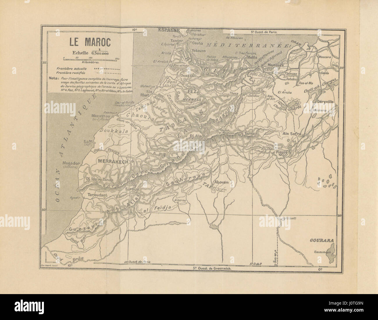 Le Maroc. Géographie.-Organisation.-Politique Stock Photo - Alamy