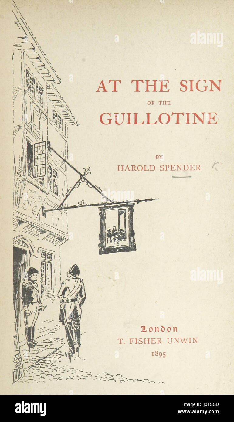 At the Sign of the Guillotine Stock Photo - Alamy