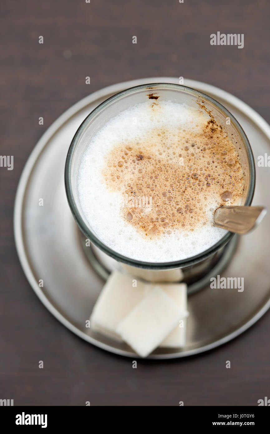 Cafe au lait. Cafe late, Coffee with milk Stock Photo - Alamy