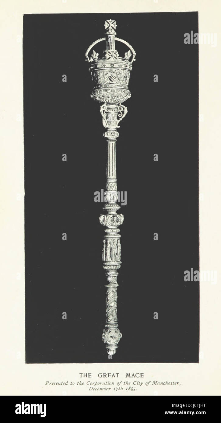A report detailing the presentation of a great mace to Manchester ...